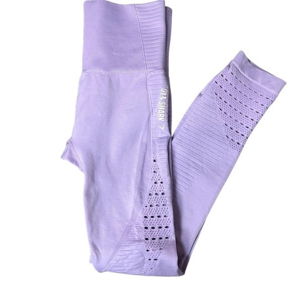 Gymshark | Pants & Jumpsuits | Gymshark Purple Mesh High Waisted ...
